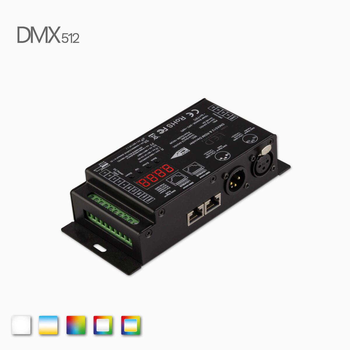 K-4 u. DMX512 Wand-Controller für RGBW-RGB LED, 59,90
