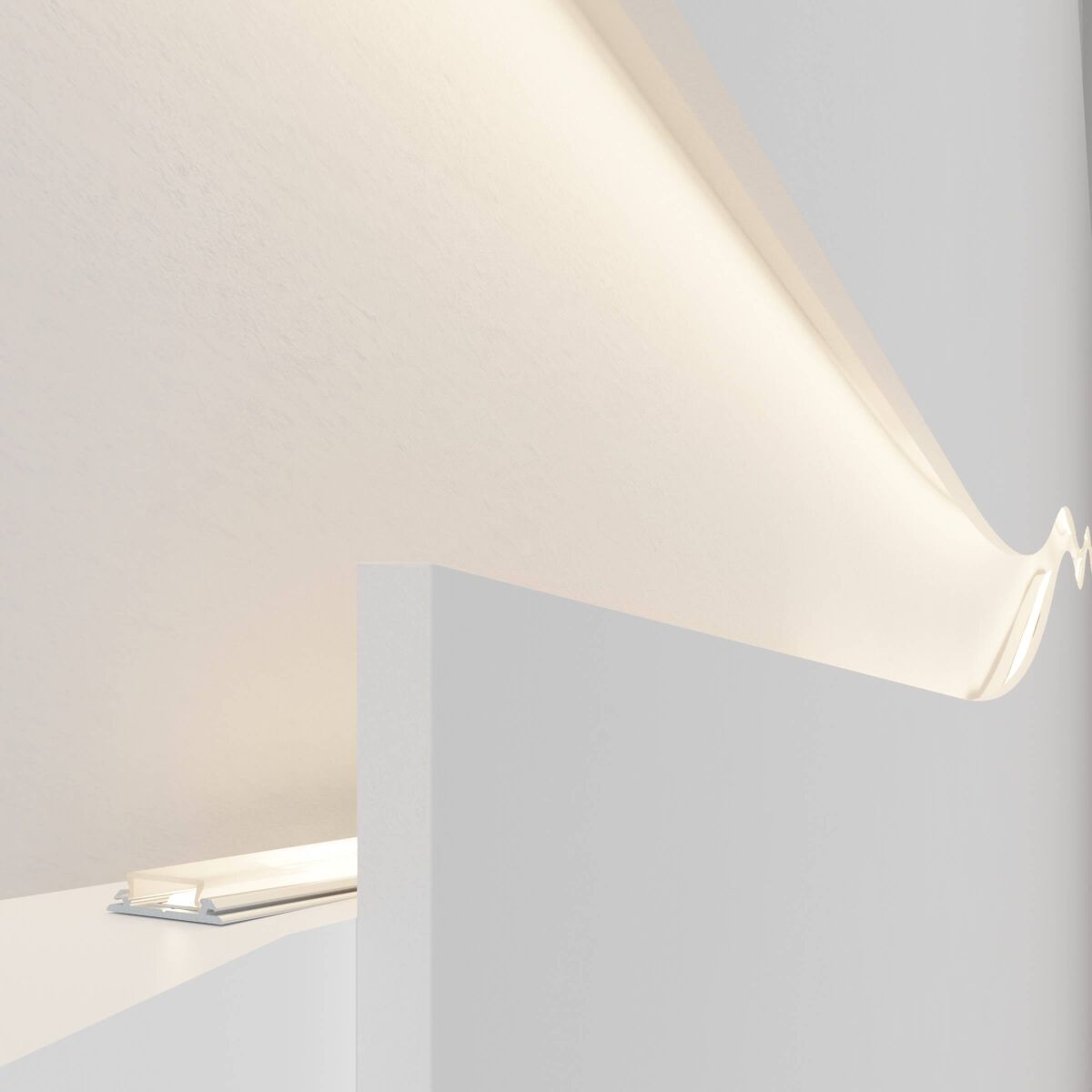 das superflache LED Alu Profil FLEX-mini ist biegb, 3,00