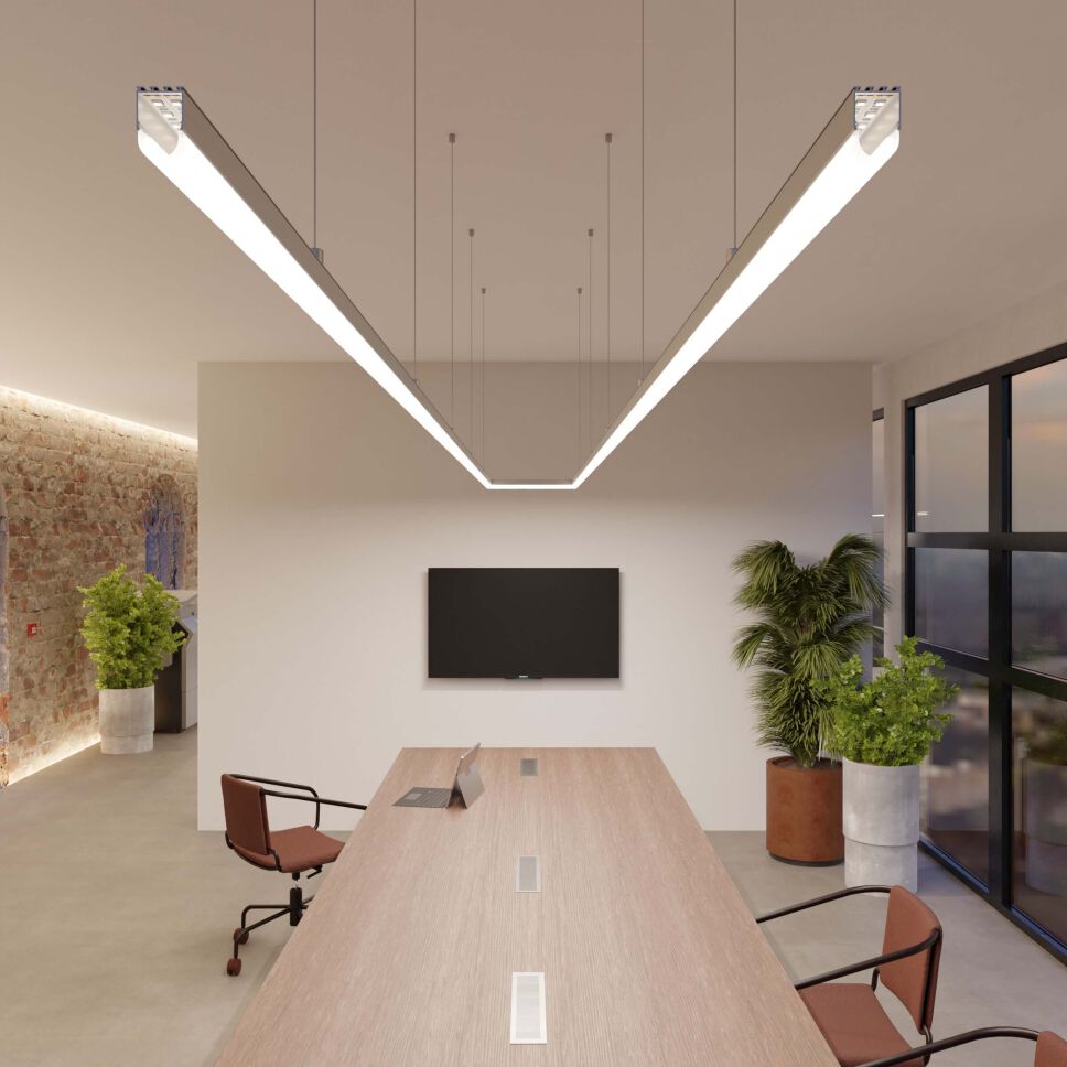 LED Alu Profile für Deckenmontage, Raumbeleuchtung