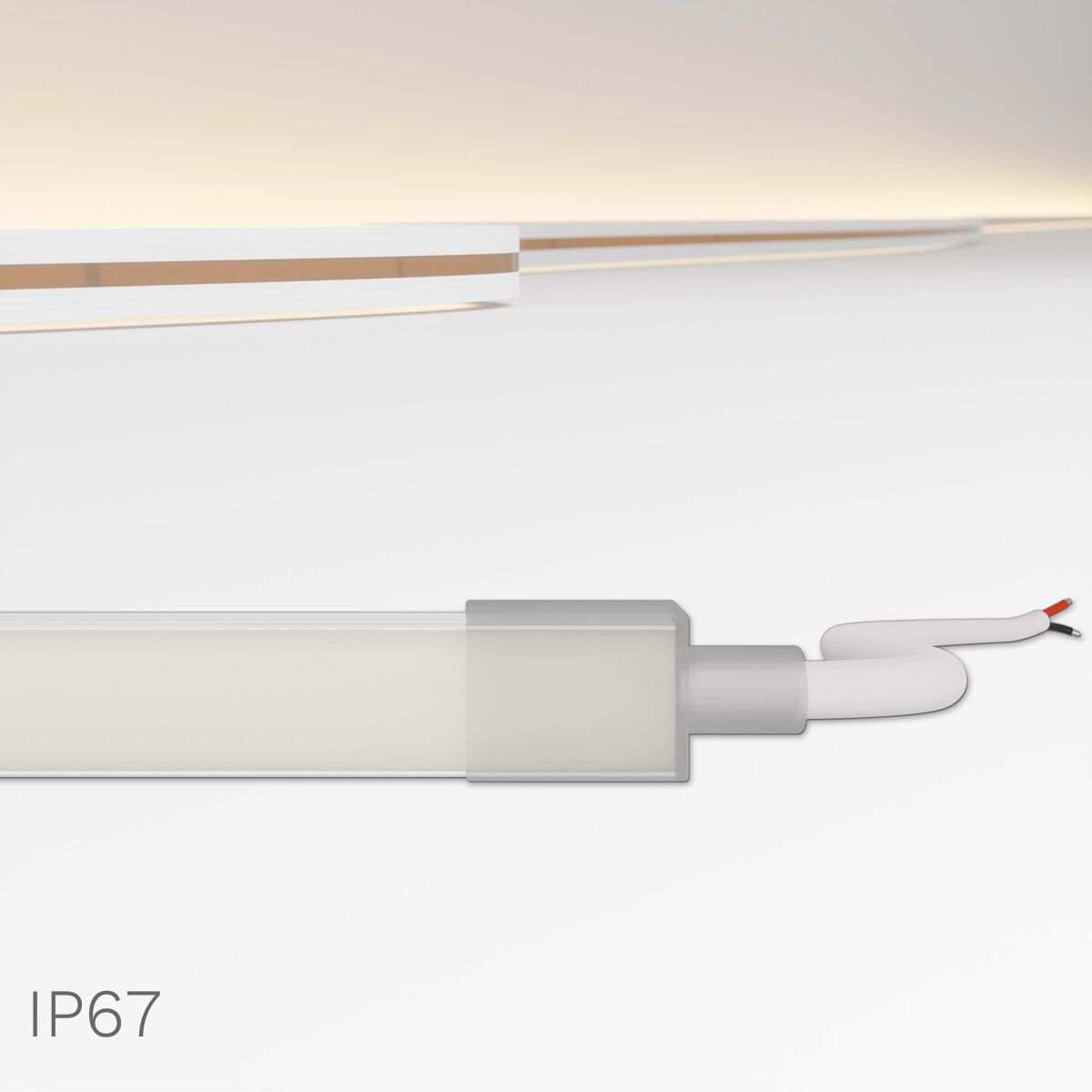 LED Streifen mit IP63 2700K 24V DC, warmweiß 830,