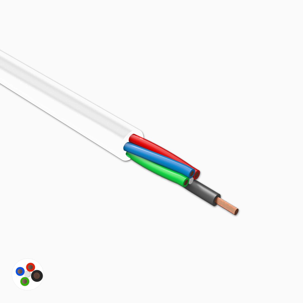 RGB LED Kabel, farblich kodiert speziell für RGB S, 3,20