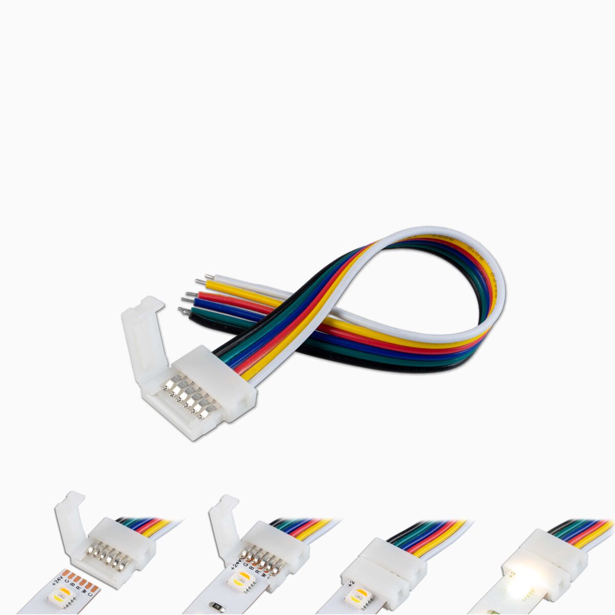 3-fach-Verteiler 1 x Buchse 3 x Stecker weiß, 2,90