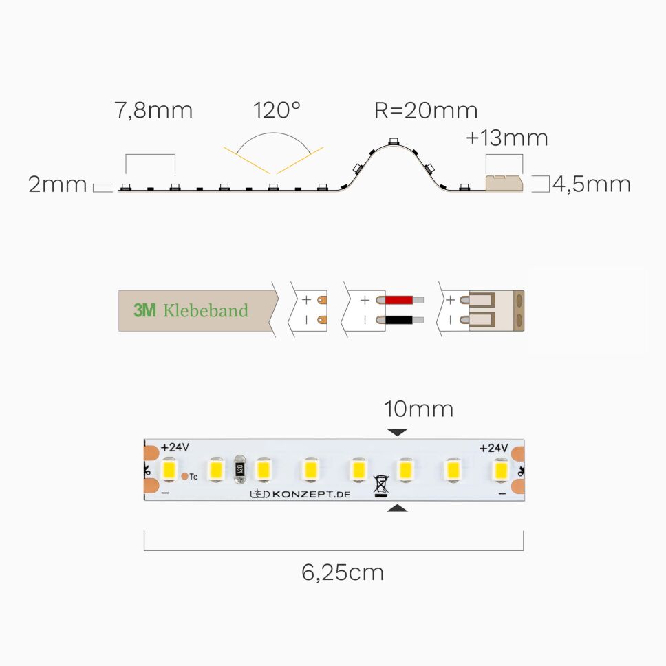 LED Streifen, stromsparend, langlebig, flexibel