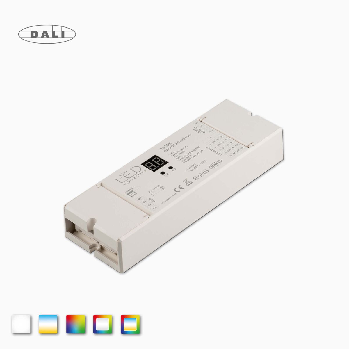 DALI RGBW LED Wandsteuerung DT8, 84,90