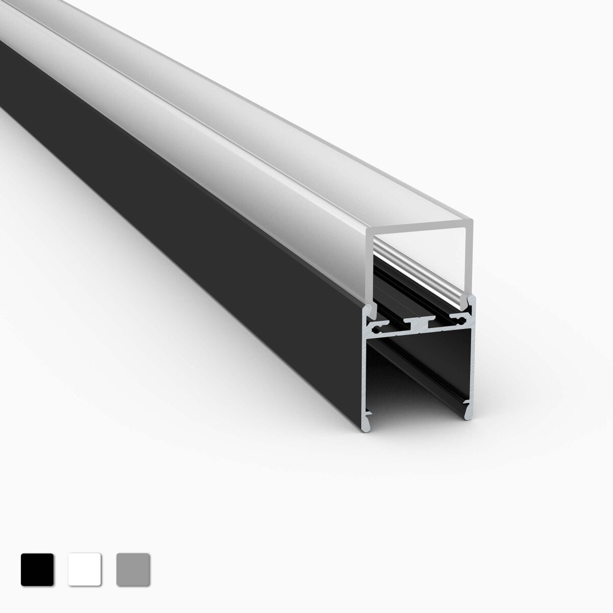LED Profil G5-6 für Glaskanten mit 5-6mm Materials, 8,00