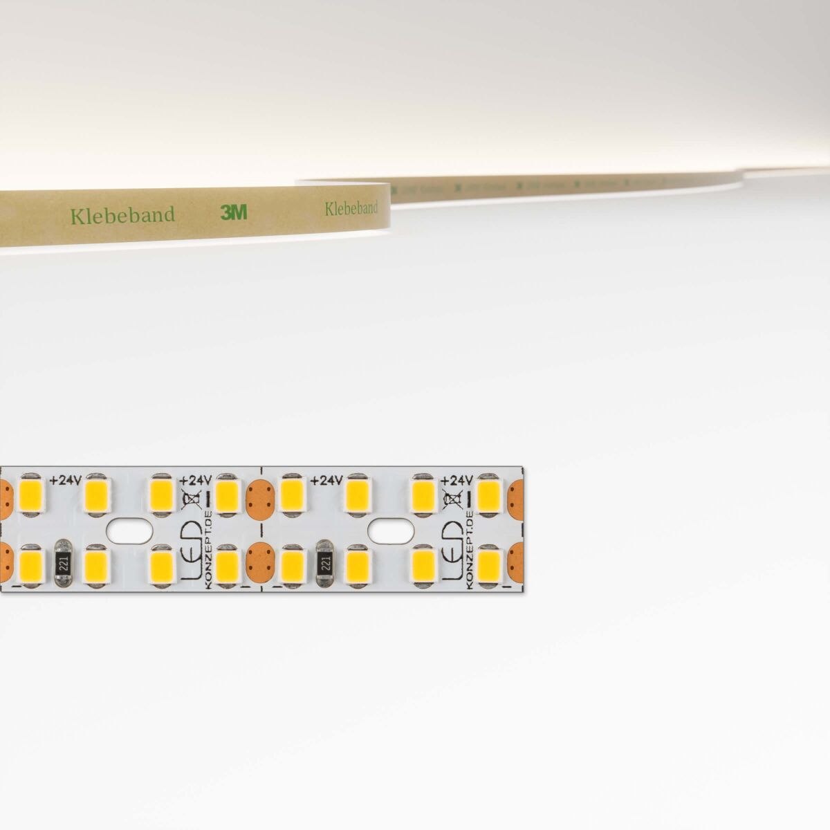 R2P LED Streifen mit Kabelöffnung und 25mm Modullä, 9,90