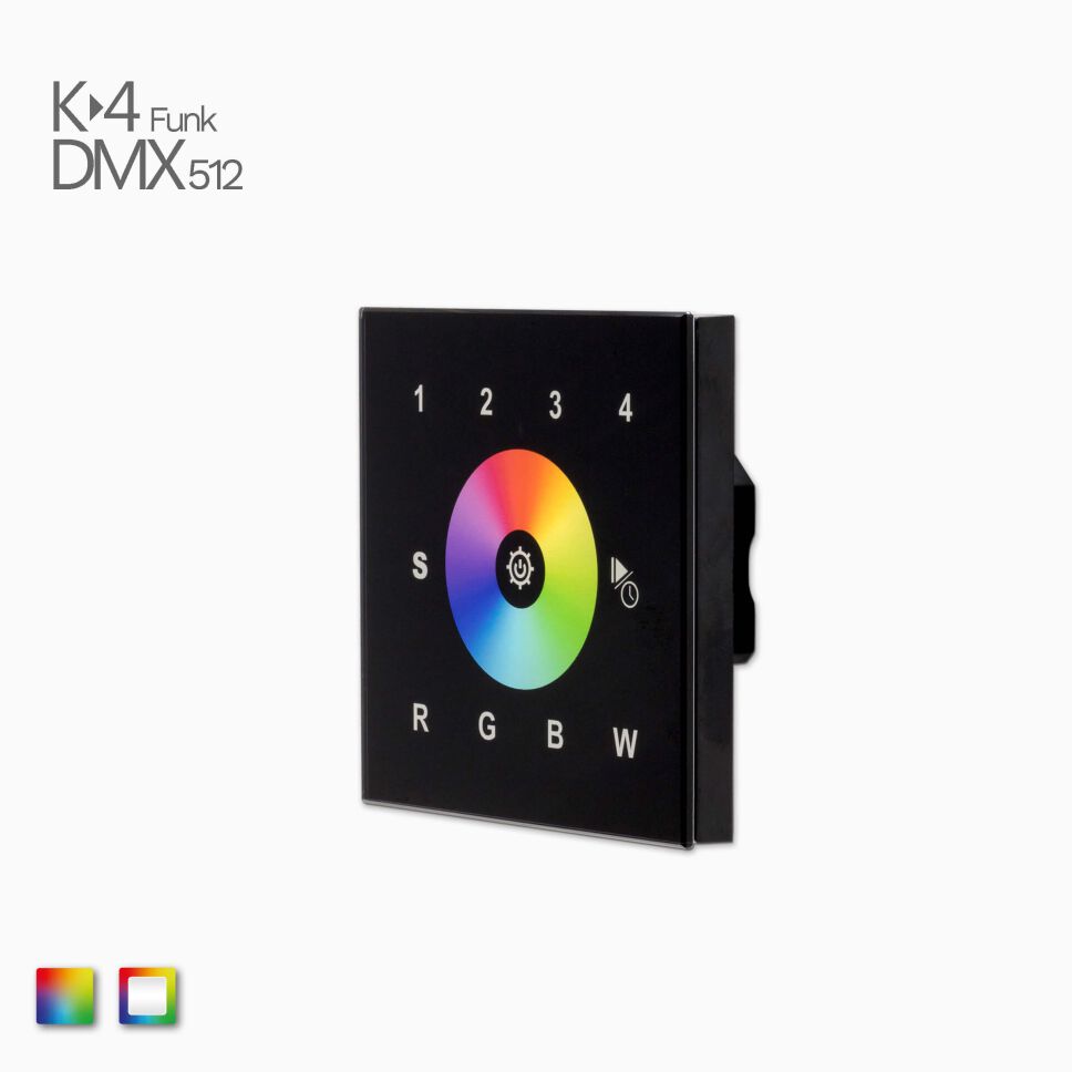 DMX512 Lichtsteuerung für LED, CCT, RGB, RGBW u. R